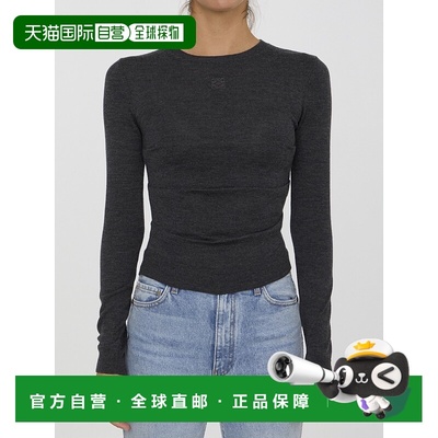 LOEWE 女士针织毛衣 S540Y14KFF1110 CO MAGLIERIA黑色羊绒长袖