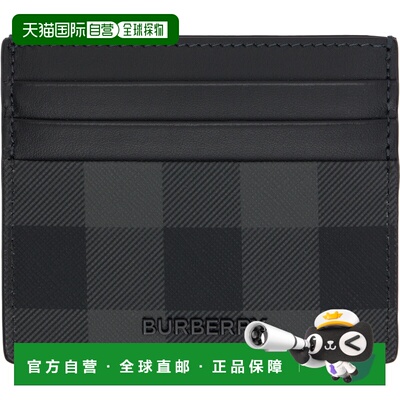 1h可退 潮奢 Burberry 巴宝莉 男士 黑色 Tall Check 卡包 811225
