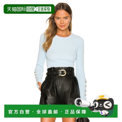 潮奢 AUTUMN CASHMERE 女士 罗纹长袖水手领针织衫毛衣 PE12714