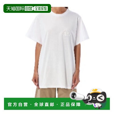 1h可退 MAX MARA 女士T恤 MANGO001BIANCO AW2024 白色 圆领短袖T