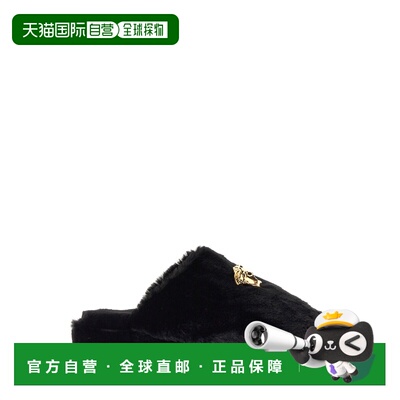 VERSACE 男士凉鞋 ZSL000008ZPL00011Z1008  CO黑色半拖拖鞋