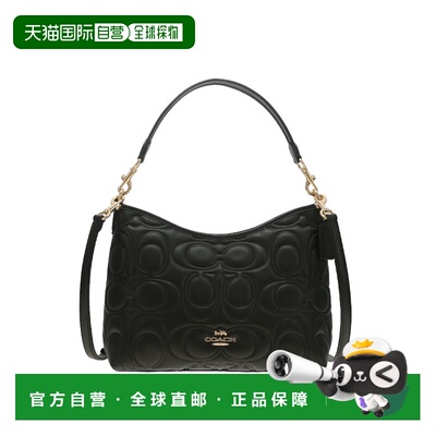 COACH 奥莱款 Laurel 31 女士立体印花拉链开合单肩斜挎手提包 CZ