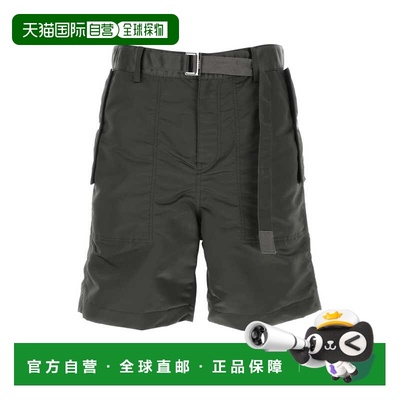 SACAI 男士休闲裤 2302994M531 SS2023 花色 Nylon khaki shorts