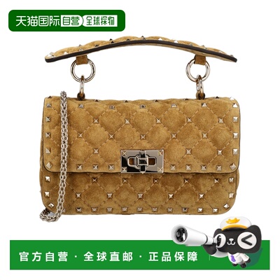 VALENTINO 女士斜挎包 WB0123KQQRDX AW2026 棕色 铆钉单肩包