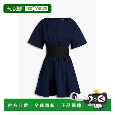 1h可退 潮奢 Staud 女士 Amy 弹力棉质府绸迷你连衣裙 R24P2232PO