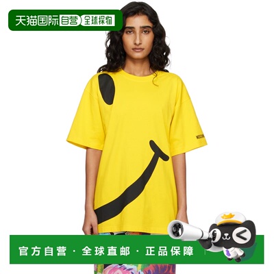 潮奢 Moschino 莫斯奇诺 女士 黄色 Smiley T恤 261E07175411027Y