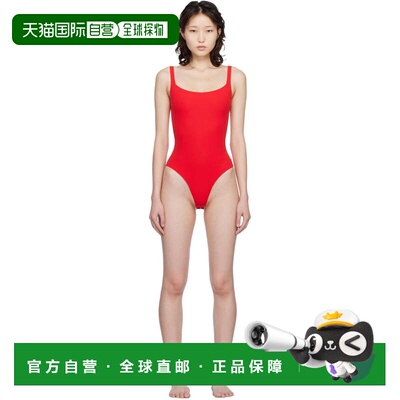 1h可退 潮奢 SKIMS 女士 红色 Fits Everybody Square Neck 连体