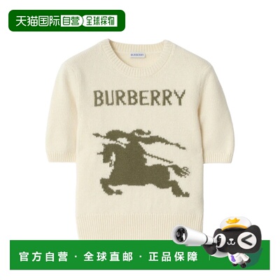 BURBERRY 女士针织衫 8118622C3997 SS2026 白色羊绒