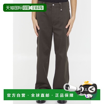 BURBERRY 男士休闲裤 8076645B7326 AW2023 绿色 COTTON PANTS