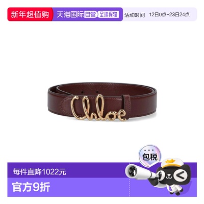 CHLOÉ 女士腰带 26SBB14BLB27M SS2026 棕色 Chloe Belts