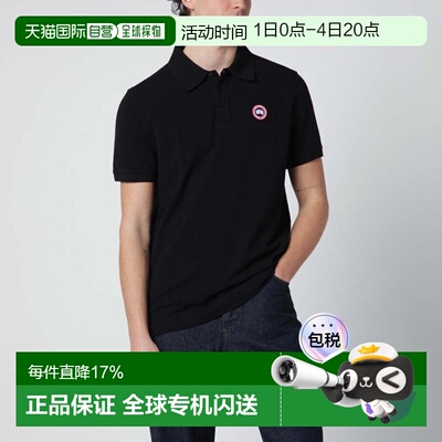Canada Goose 黑色Polo衫（带品牌标识贴布）1600MCO9061 男士