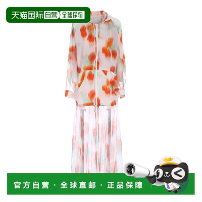 1h可退 KENZO 女士大衣 FB52WOU219G319 SS2021 白色防晒衣外套