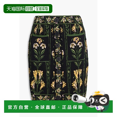 1h可退 潮奢 FARM RIO 女士 精饰提花针织迷你半身裙 338901FLOWE