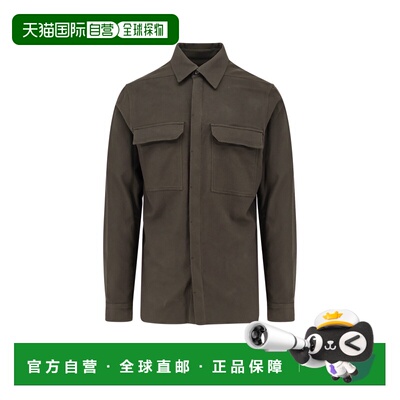 RICK OWENS 男士衬衫 RU02D6291FL75 AW2024 绿色 Shirts