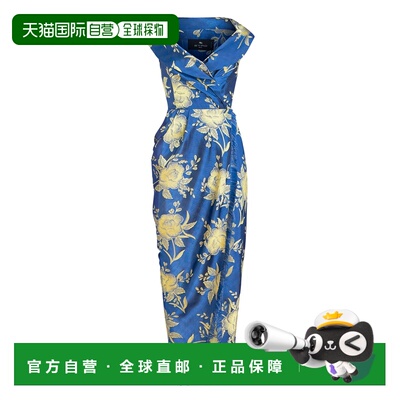 1h可退 ETRO 女士半身裙 WRHA005299TJD44S8460 SS2024 蓝色长裙