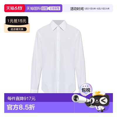 BURBERRY 男士衬衫 8122007A1462OPTICWHITE SS2026