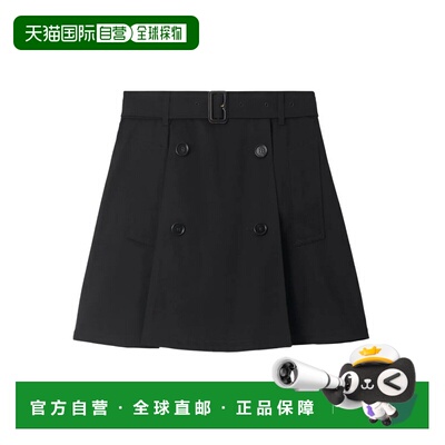 BURBERRY 女士大衣 8117620 AW2025 黑色 Mini Trench Coat In Ga