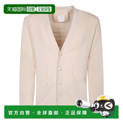 GIVENCHY 男士针织衫 BM90S74YJP105 SS2025 白色 V neckline. Fr