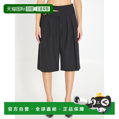 CHLOÉ 女士短裤 CH26SSH01164001 SS2026 黑色 Wool shorts