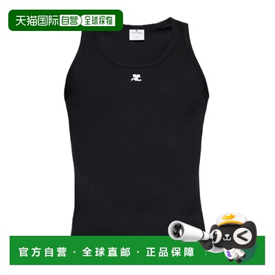 1h可退 COURREGES 男士背心 326JDE167JS0194BLACK AW2026