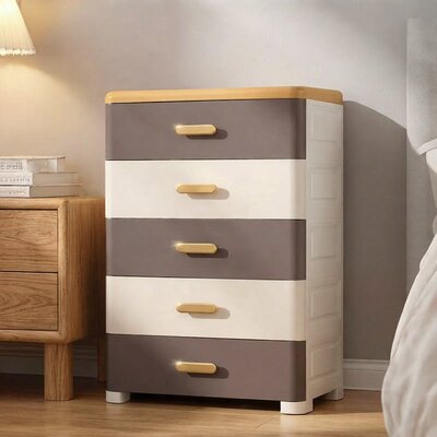 加厚70CM夹缝收纳柜抽屉式宝宝儿童置物柜塑料五斗柜加厚储物柜子