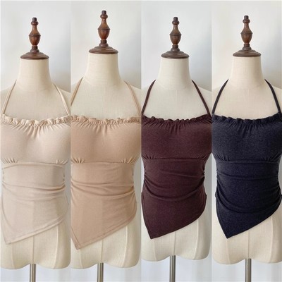 秋冬吊带肚兜性感内搭磨毛