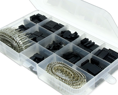 620pcs 2.54mm杜邦跳线头连接器外壳配端子套件 包邮