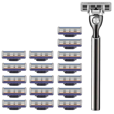 阿帕齐手动进口刀头剃须刀3层