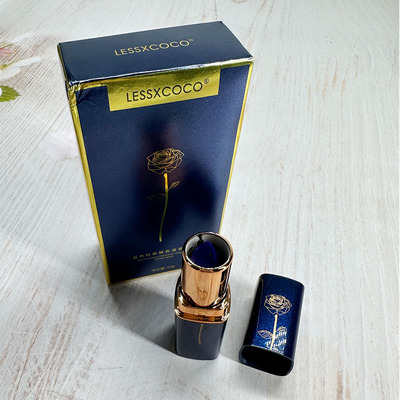 LESSXCOCO蓝色妖姬魅色温变唇膏蓝紫色补水保湿防掉色持久留香百
