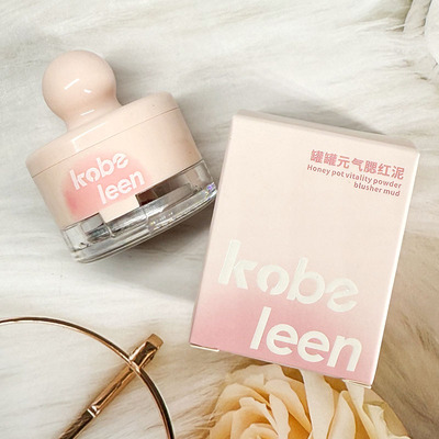 kobeleen罐罐元气腮红泥带镜子粉扑纯欲少女素颜显白膨胀色腮红粉