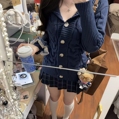 韩版高级感纯欲风毛衣裙子两件套