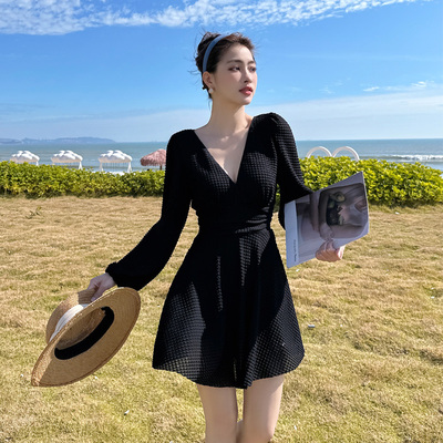 女大码连体泳衣AntyLee裙式