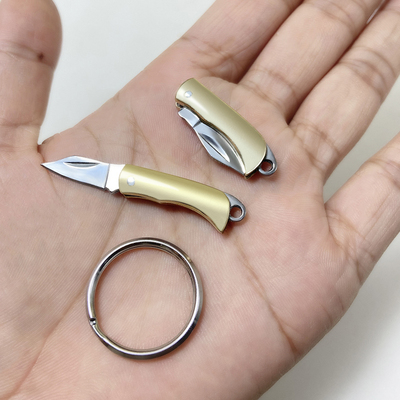 黄铜小刀折叠刀迷你随身拆快递