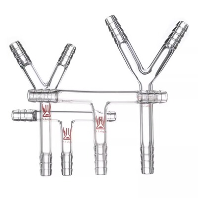 玻璃等径三通 Y型T型三通接头接头软管宝塔三通软管接耐高温腐蚀