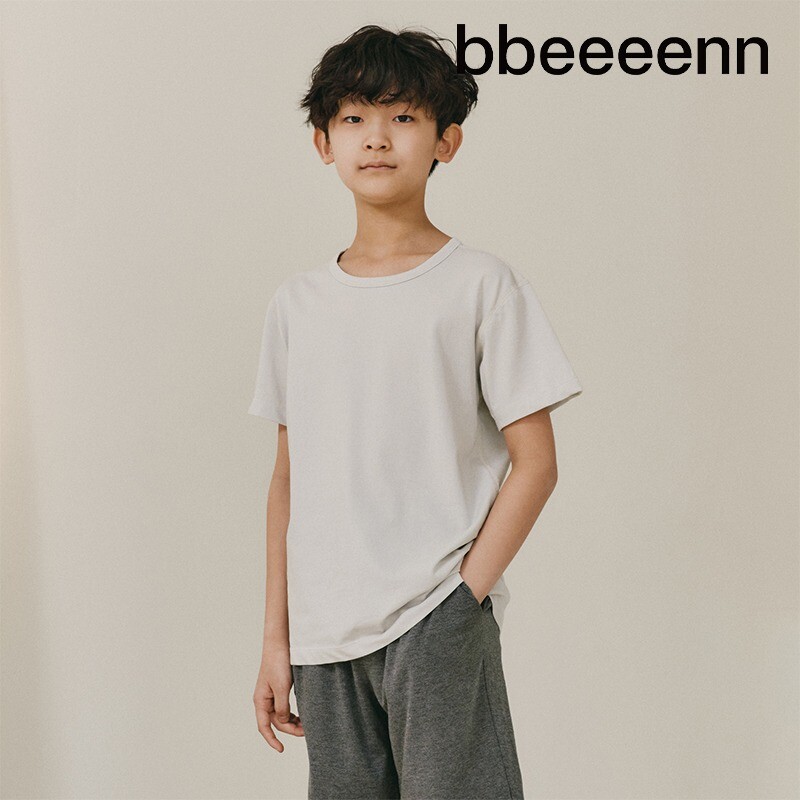 bbeeeenn韩国童装夏季新款儿童休闲打底衫男童女童薄款棉T恤