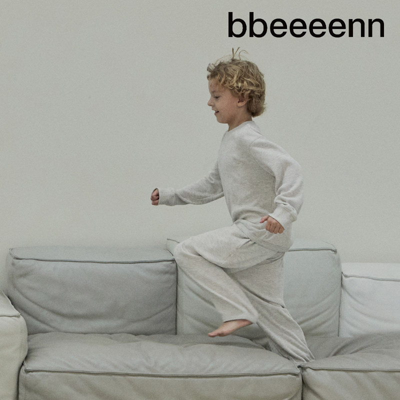 bbeeeenn韩国童装秋季新款儿童阔腿裤男童女童纯棉运动裤
