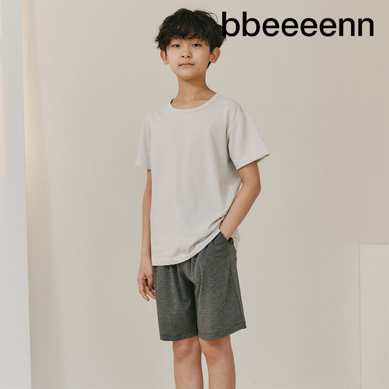 bbeeeenn纯棉运动短裤春夏新款男女儿童学院风宽松休闲裤五分裤子
