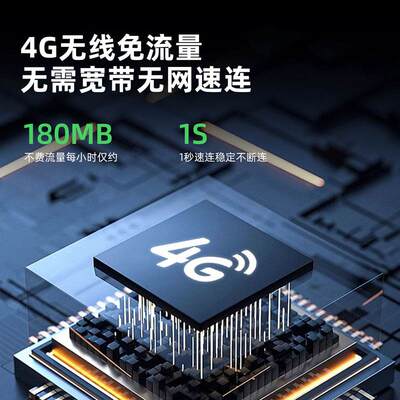 Seetong天视通免流量4G无线摄像头 室外太阳能全彩对讲监控机器