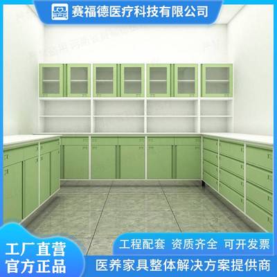 医院诊所无菌处置室不锈钢医疗柜处置垃圾桶台柜钢板治疗污物电解