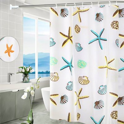 现货防水浴帘加厚防霉帘干湿帘隔断分离浴室窗帘门帘淋浴卫生间