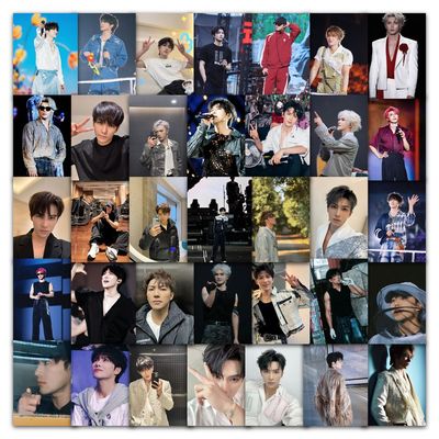 63张李耕耘贴纸高颜值明星壁纸个性ins高清照片装饰手账防水贴画