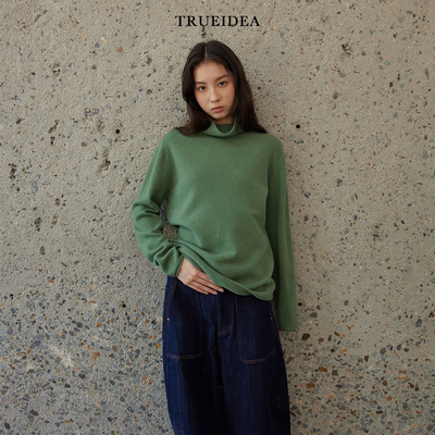 trueidea25冬 不显胖的加厚全羊毛高领毛衣 亲肤打底衫
