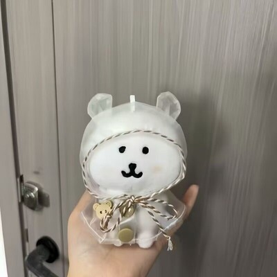【透明雨衣】自嘲熊娃衣配件Nagano挂件12cm棉花娃娃通用衣服