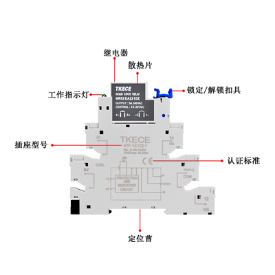 导轨式交流固态继电器