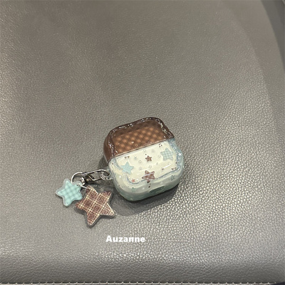 小众撞色星星耳机壳保护套