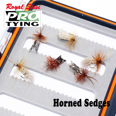 persuader飞钓成品毛钩 horned Sedges水面系虫型飞蝇饵 鮰鱼鳟鱼