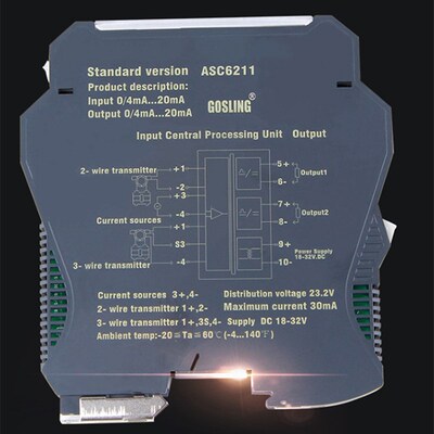GOSLING直流信号隔离器ASC601电流4-20mA模拟量变送器ASC6211现货