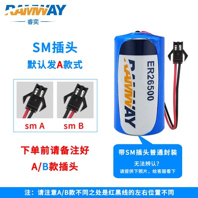 睿奕ER26500智能水表电池3.6V无线远程抄表插卡预付费水表RHC1520