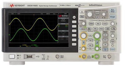 是德keysight DSOX1102G 示波器 100M 2 GSa/s 两通道数字示波器
