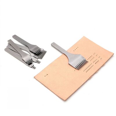 新品White Steel Stitching Lacing Punch ChLisel Oblique Flat